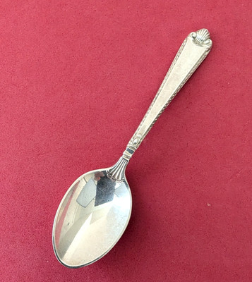BIRKS STERLING SILVER GEORGE II-PLAIN DEMITASSE SPOON 4 1/8" NO MONOS ...