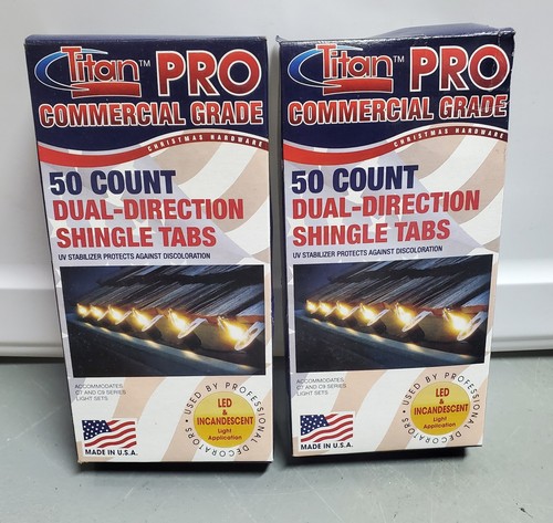 TITAN PRO Commercial Grade DUAL DIRECTION SHINGLE TABS (2 Boxes) 100 ...