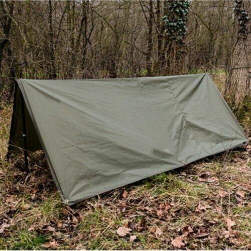 BRITISH ARMY BASHA olive bivi military camping hide ripstop shelter ...