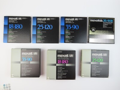 Maxell UD 7-inch Spools with Tape - Various Type | eBay