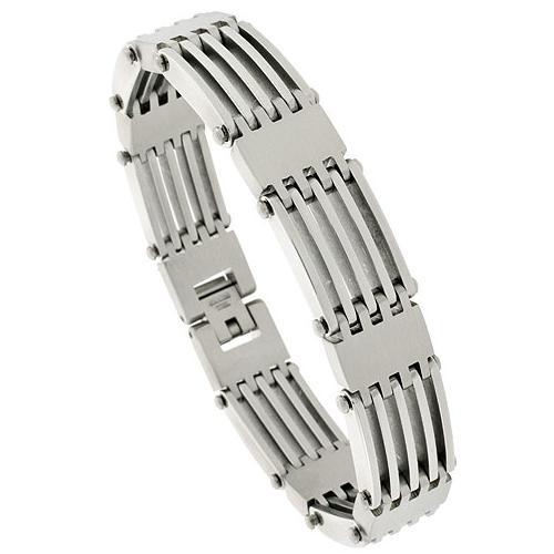 Bracelet Bar En Acier Inoxydable Pour Homme | eBay