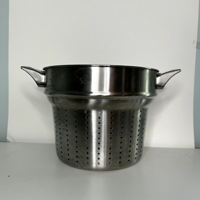CALPHALON 8qt Stock Pot Strainer Steamer Basket Insert 8608 Stainless ...