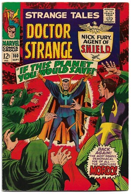 Strange Tales #160 (1967) * Doctor Strange * Nick Fury * Jim Steranko 🔥 ...