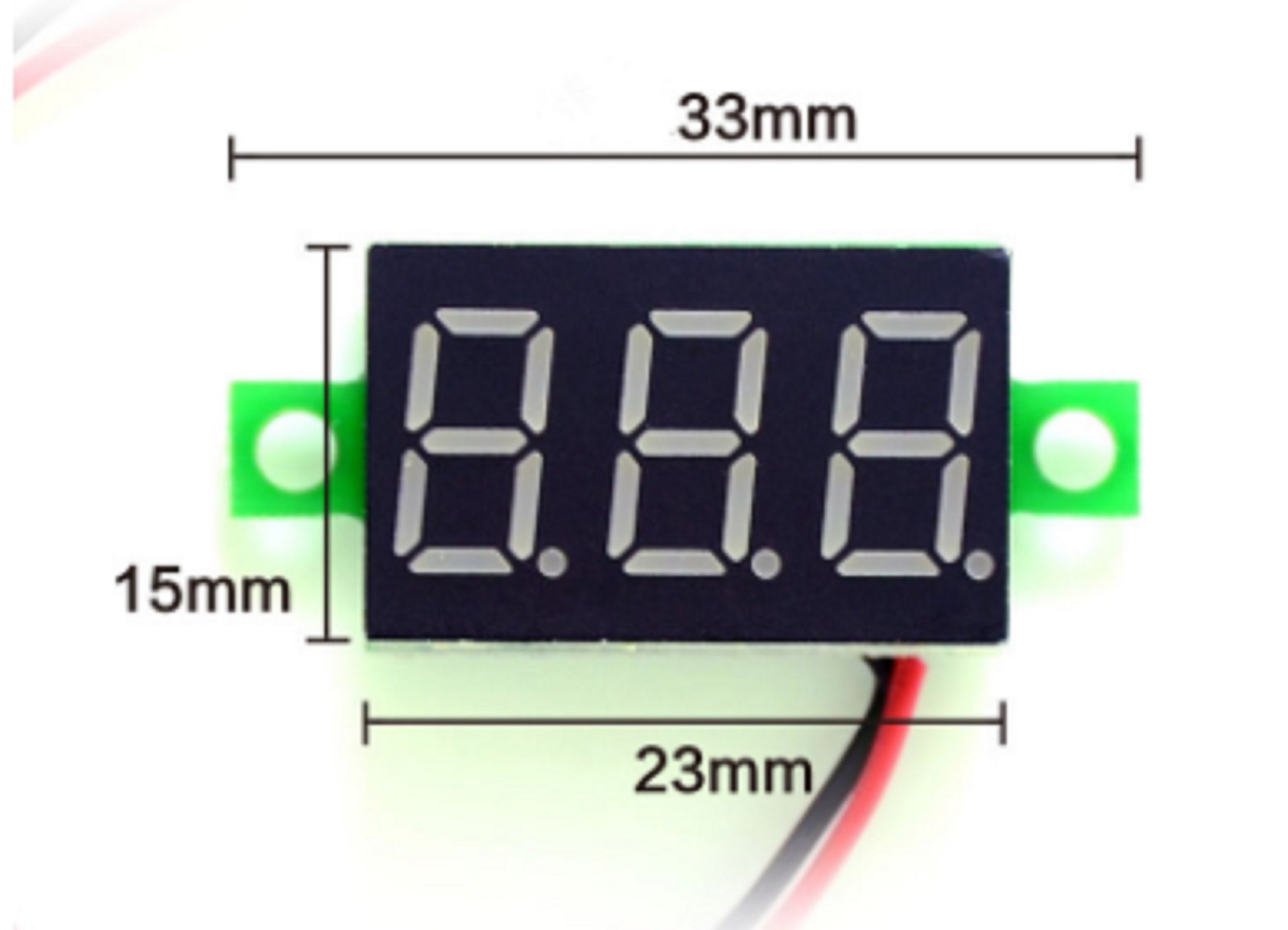 Red Mini LED Digital Voltmeter Gauge Volt Voltage Panel Meter 2.5-32VDC ...