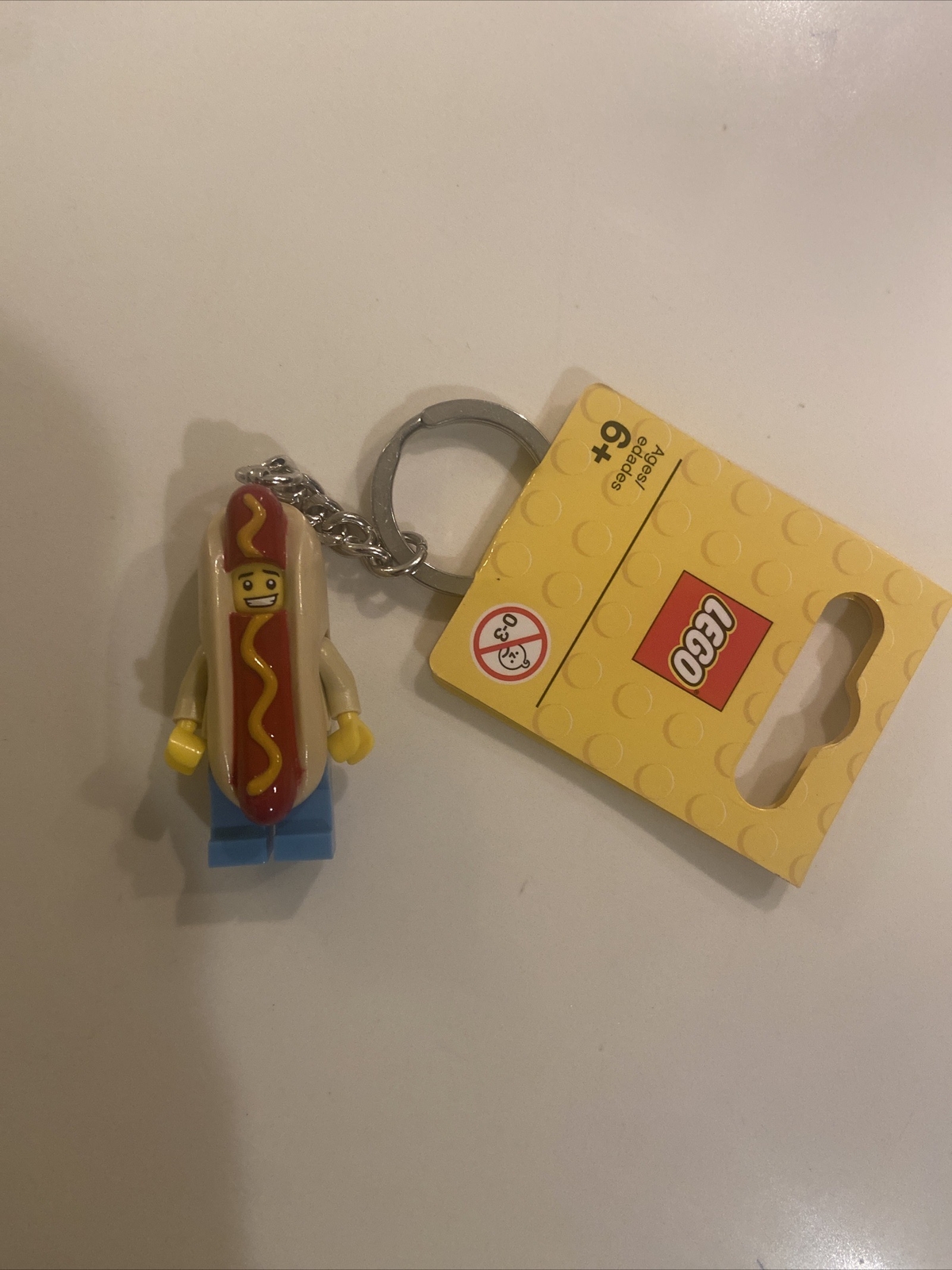 Lego Hot Dog Guy Minifigure Keychain 853571 New With Tag | eBay