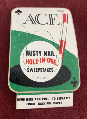 Rusty Nail Limestone NY 1967 Vintage Hole In One Sticker - RARE | eBay