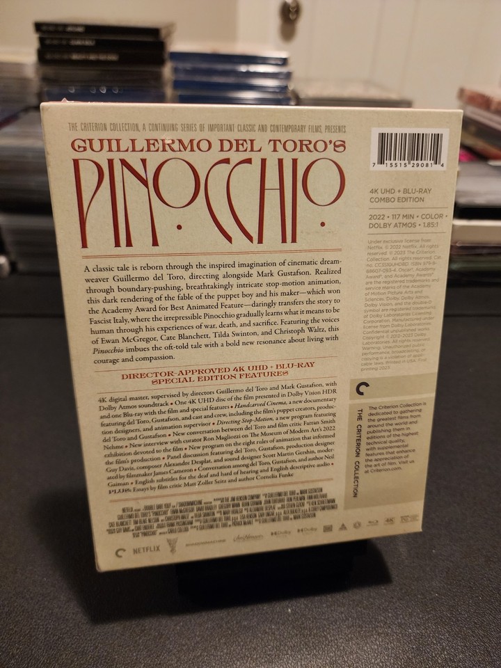 Guillermo Del Toro's Pinocchio (Criterion Collection) (4K Ultra HD ...