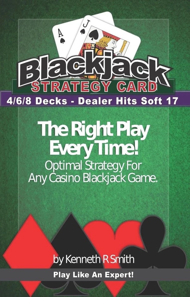 Blackjack Basic Strategy Chart: 4/6/8 Decks, Dealer Hits Soft 17 | eBay