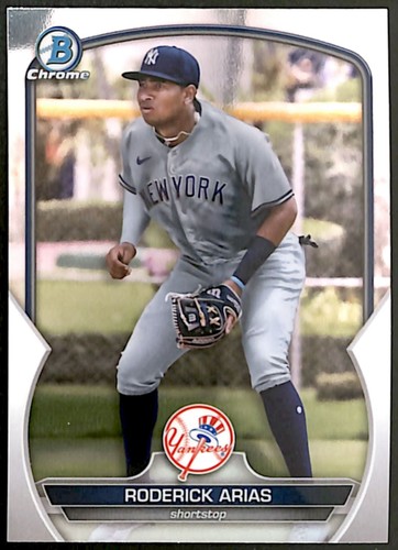 2023 Bowman Chrome Prospects #BCP-135 Roderick Arias New York Yankees ...