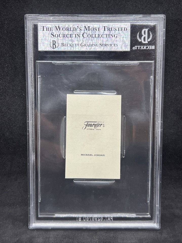 1988 Fournier Michael Jordan Estrellas Sticker BGS 9 Mint Chicago Bulls ...