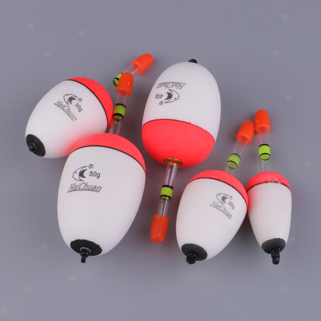 5pcs EVA Foam Floats Luminous Fishing Float Bobber Sea Rock Fishing ...