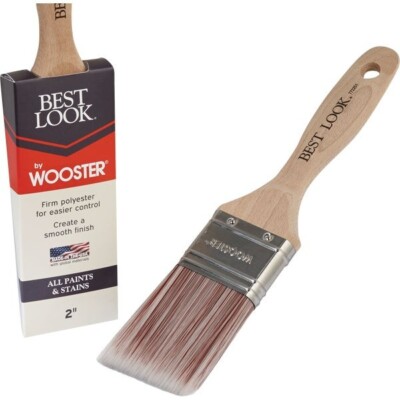 12-Best Look By Wooster 2 In. Wood handle Flat Paint Brush Model: D4024 ...