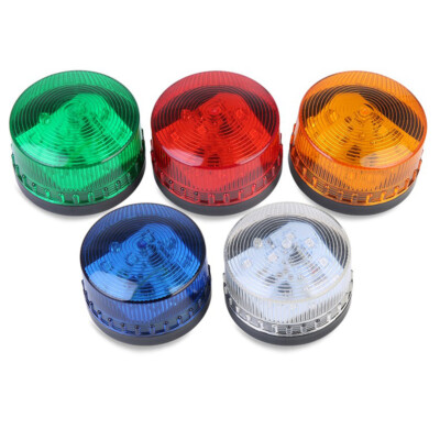 Mini Red Strobe Siren Wired Alarm Flash Light DC12V/AC 220V with Sound ...