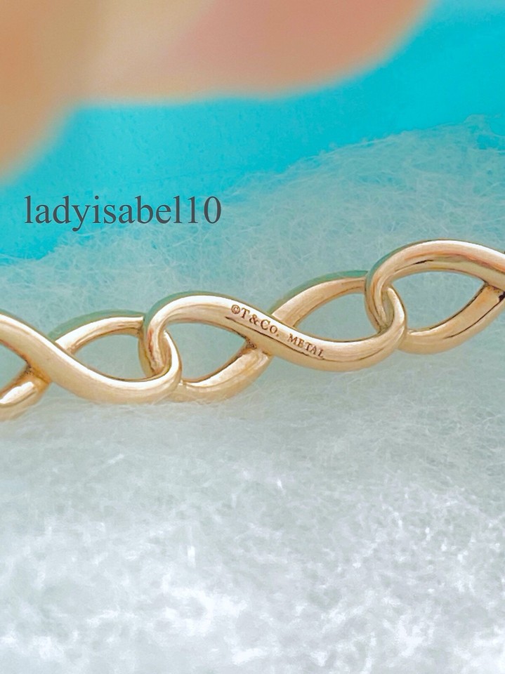 Tiffany & Co Infinity Rubedo Bangle Cuff 7.5" Medium Bracelet w Box ...