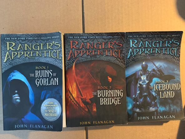 Ranger's Apprentice 1-3 set 1 2 3 PB lot Ruins of Gorlan/Burning Bridge ...