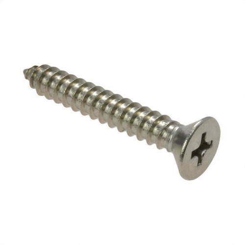 Qty 1000 Countersunk 12g (5.4mm) x 4" 100mm Marine Self Tapping Screw ...