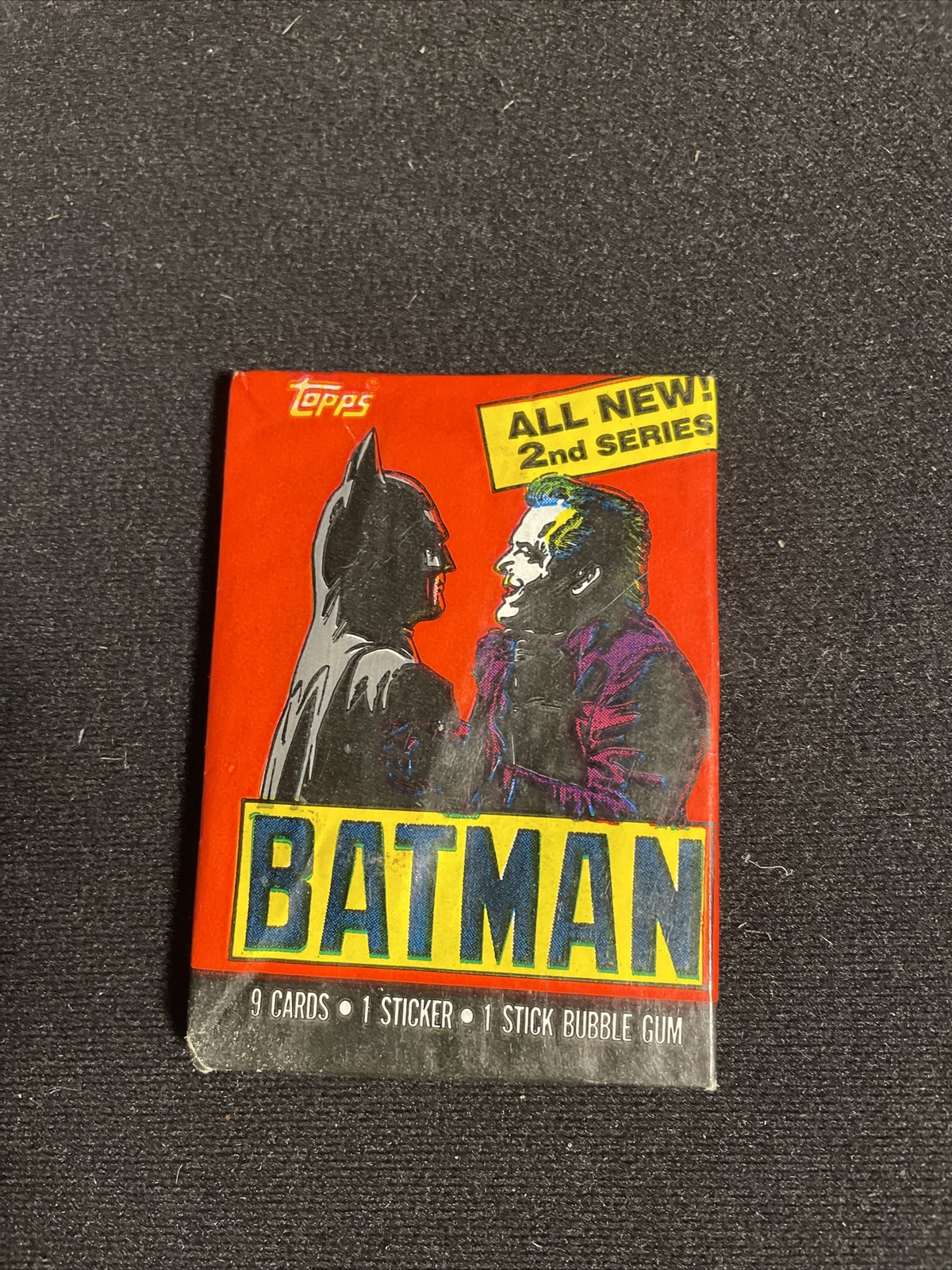 1989 Topps Batman Cards, 1 Sealed Batman Wax PACK (2nd Series) From Box ...