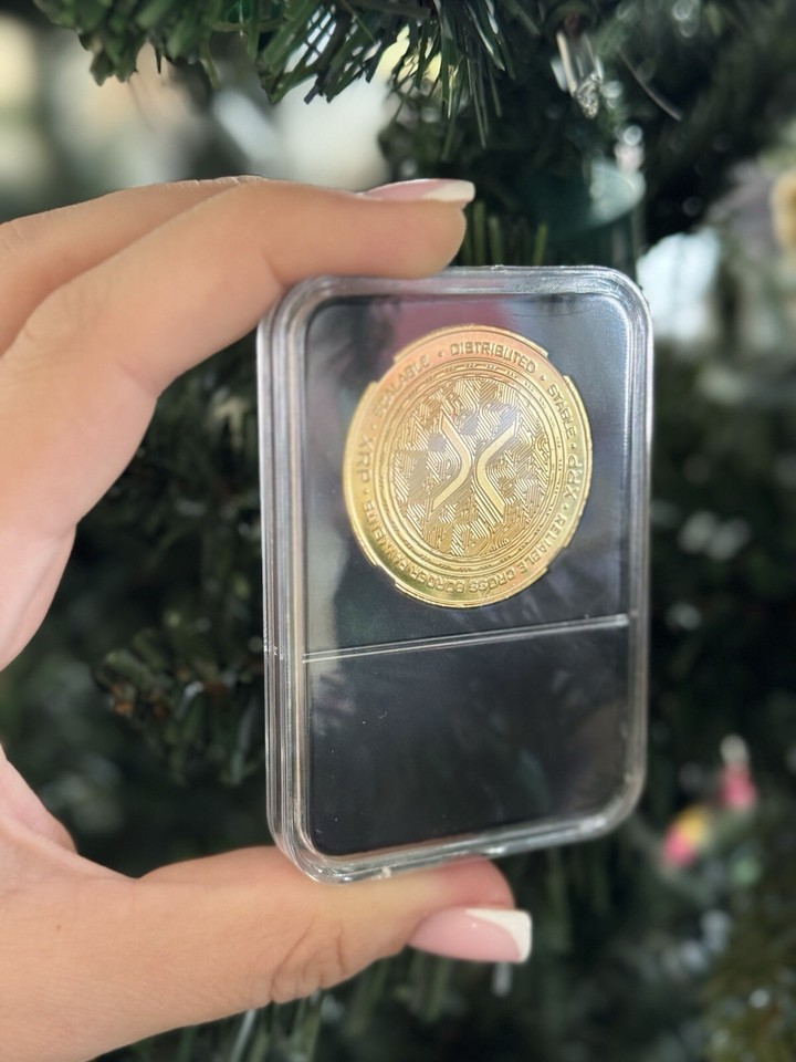 Gold Plate Ripple coin Commemorative Round Collectors Coin XRP Coin ...