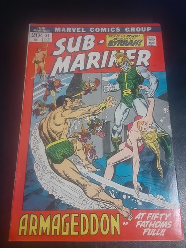 Sub-Mariner #51 VG 1972 Cover pencils by Gil Kane | eBay