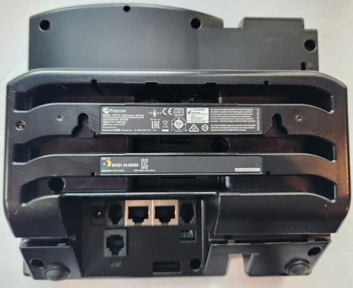 Polycom VVX 311 Desktop Phone PoE 6-Line 2201-48350-001 + Stand and ...
