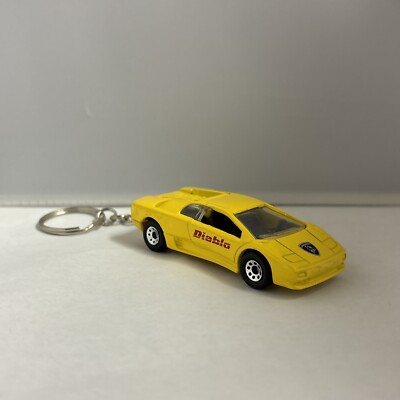 RARE KEY CHAIN YELLOW LAMBORGHINI DIABLO CUSTOM LIMITED EDITION 1990 ...
