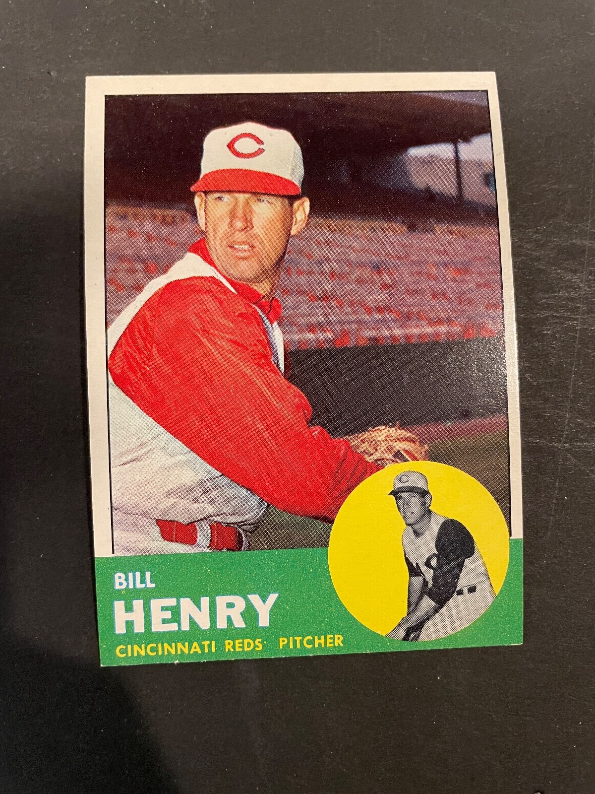 1963 TOPPS #378 BILL HENRY CINCINNATI REDS BASEBALL CARD NM/MT | eBay