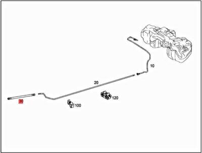 Genuine MERCEDES A205 C205 C238 C253 S205 S213 W205 W213 Fuel hose ...