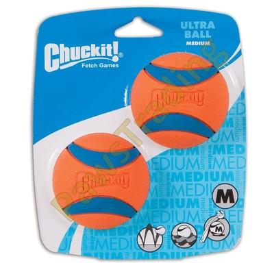 Tough Chuckit Balls Ultra Medium Rubber Dog Ball Floating Strong ...