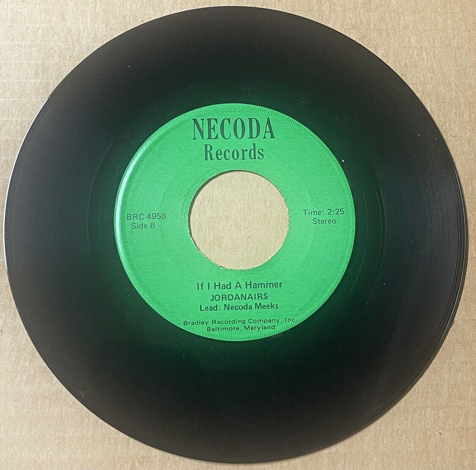 Jordanairs GOSPEL 45 Down On My Knees And Pray /If I Had A Hammer ...