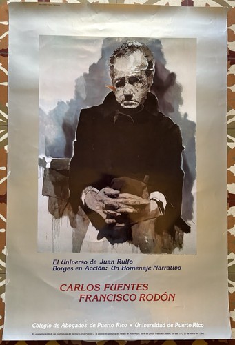 Cartel Poster Francisco Rodon Juan Rulfo Carlos Fuentes Puerto Rico ...