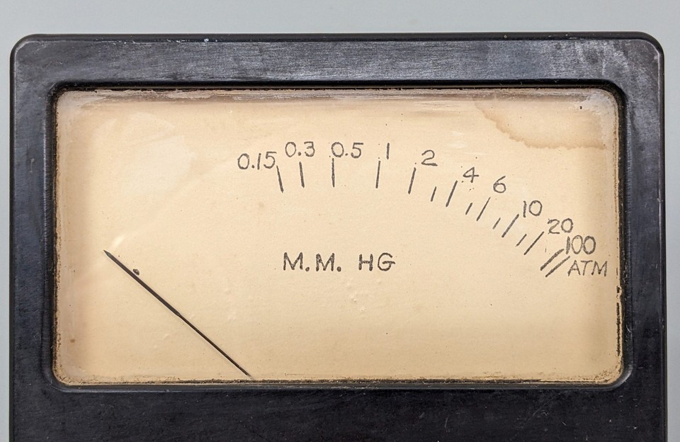 Vintage MMhG Meter Gauge,, AS-IS | eBay