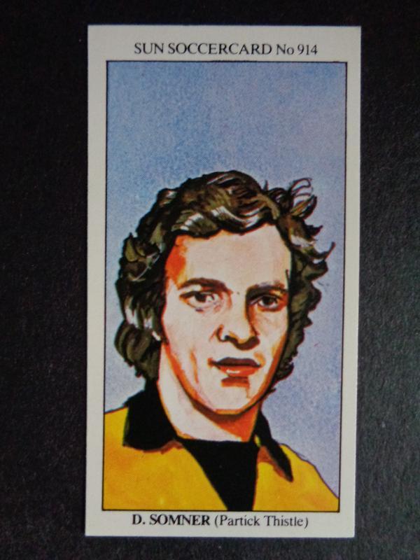 The Sun Soccercards 1978-79 - Doug Somner - Partick Thistle #914 | eBay UK