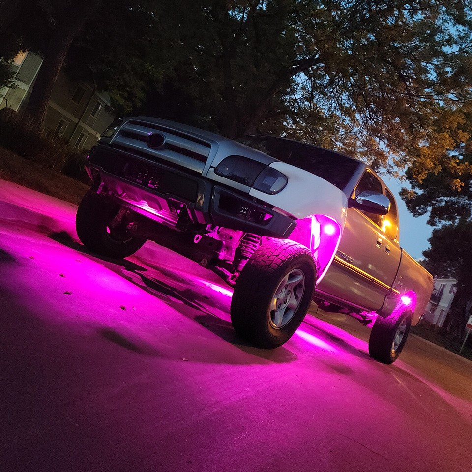 MICTUNING 12Pcs RGBW LED Rock Lights Underbody Car Light w/Remote ...