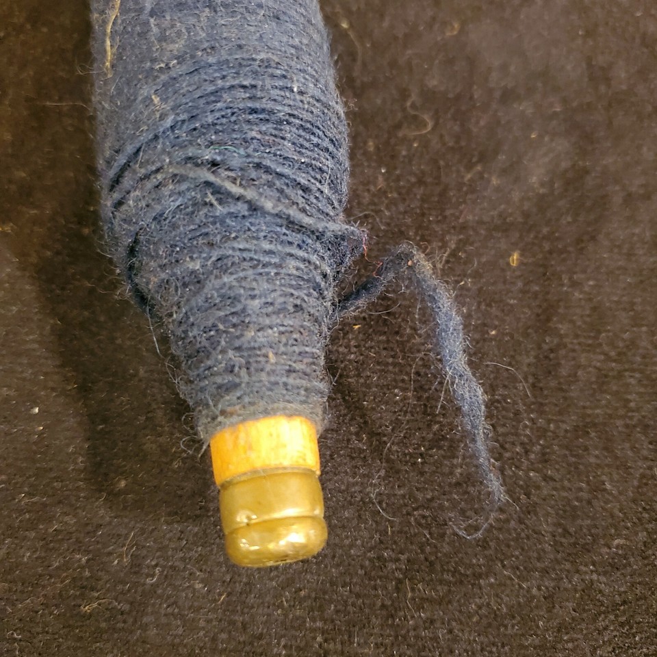 Vintage Wooden Yarn Thread Wool Spool Spindle Bobbin Wood Loom (Drawer ...