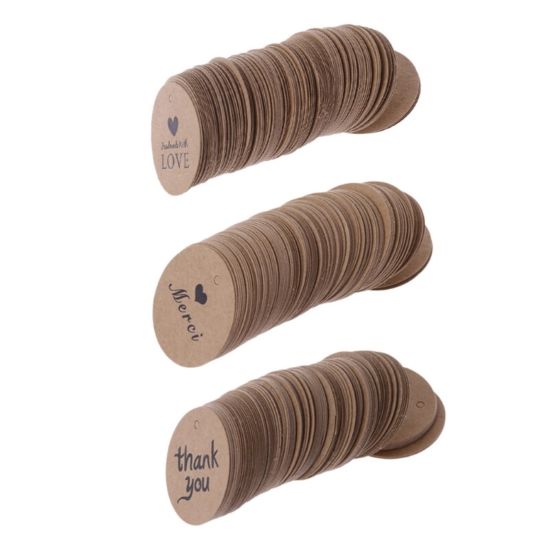 Thank You Label 100pcs Wedding Favor Labe Cards Craft Labels Decor | eBay