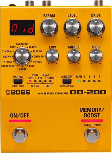 BOSS HYBRID DRIVE OD-200 Overdrive Orange Guitar Effect Pedal F/S JP ...