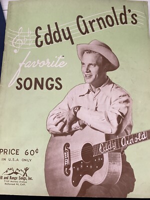 Eddy Arnold Favorite Songs Music Song Book Vintage 1948 15 songs ...