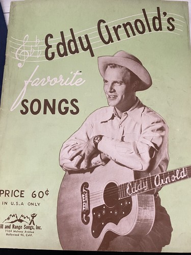 Eddy Arnold Favorite Songs Music Song Book Vintage 1948 15 songs ...