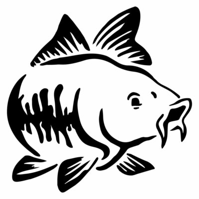 5.5" CARP Vinyl Decal Sticker Car Window Laptop Fishing Outdoors ...