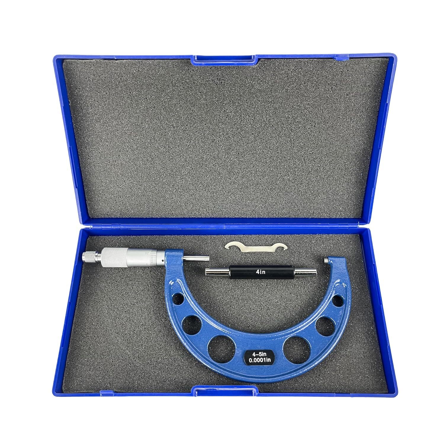 HFS(R) 4-5"x0.0001" Solid Metal Frame Outside Micrometer(Plastic Case ...