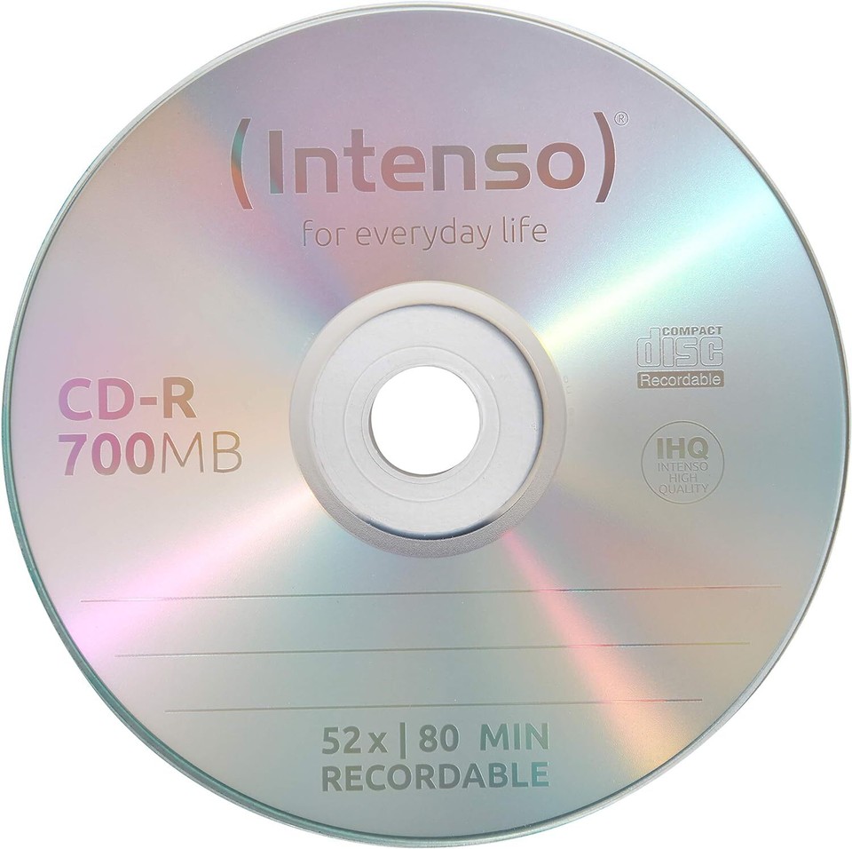 Intenso 1001126 CD-R 100er Spindel 700MB 52x Speed CD-Rohlinge (CD) (US ...