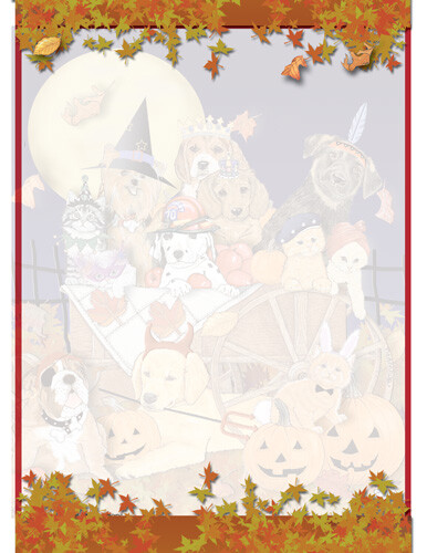Halloween Letterhead Paper Halloween 1 FREE Stationery.com Template