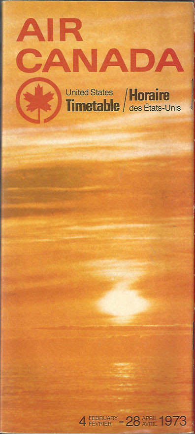 Air Canada US timetable 2/4/73 [7083] Buy 4+ save 25% | eBay