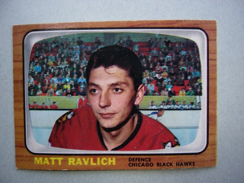 1966/67 TOPPS NHL HOCKEY CARD #58 MATT RAVLICH EX/NM NM SHARP!! 66/67 ...
