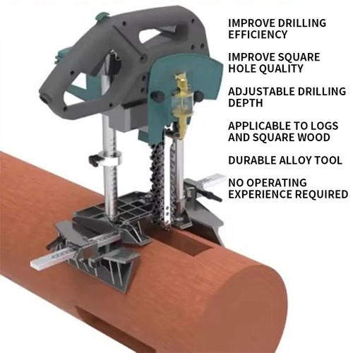 Woodworking Portable Square Hole Machine Chain Saw Perforator Doweling ...