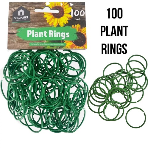 100Pc Garden Plant Rings Wire Plastic Coated Reusable Twisty Garden ...