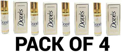 Dove Soap unisex perfume body oil 0.27 OZ pack of 4 Original Fresh ...