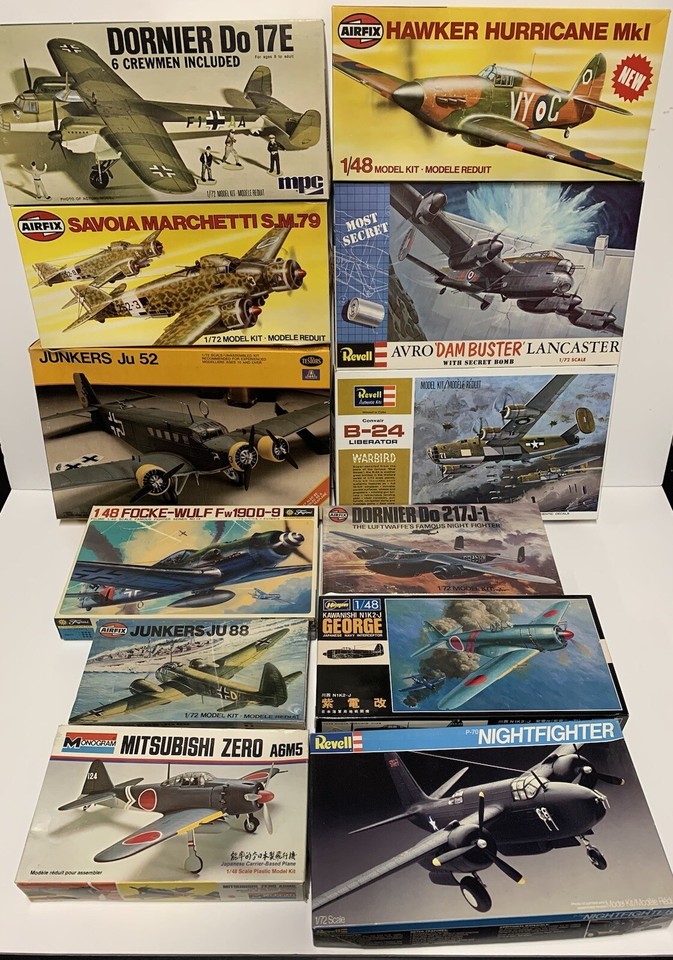 Huge Vintage Model Airplane Collection & More - Nearly 300 Complete Or ...