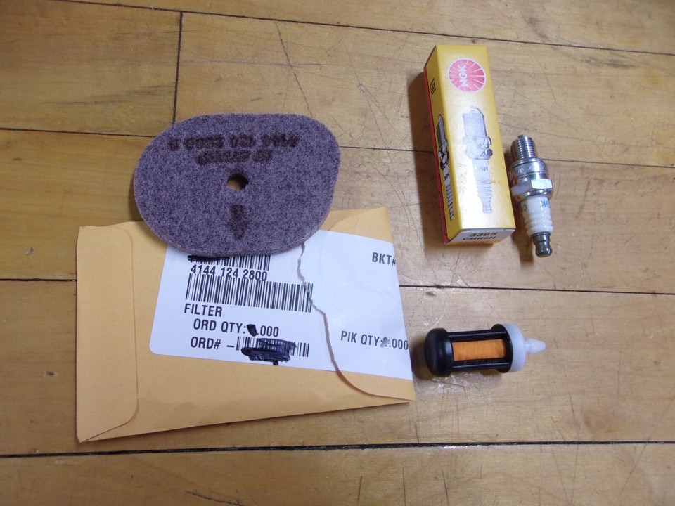 Stihl FS56C Service Kit Filter's 4144-124-2800 OEM Spark Plug CMR5H #GM ...