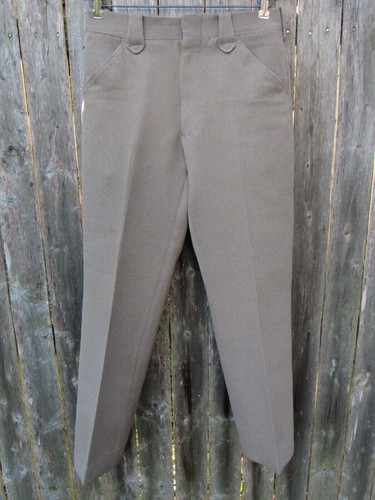 Vtg 60s 70s Polyester Pants Khaki Gab Western Cowboy Rockabilly Talon ...